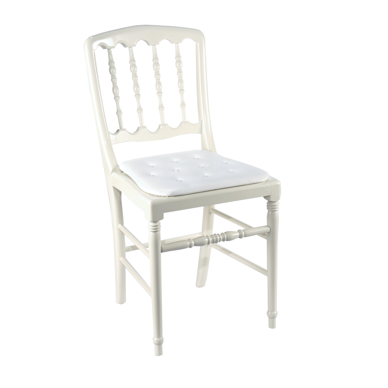 Alquiler Silla Napoleón III blanca fija - Options