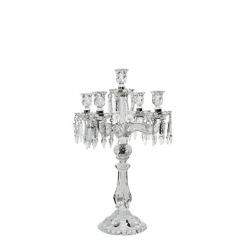 Alquiler Candelabro de cristal 5 brazos - Options