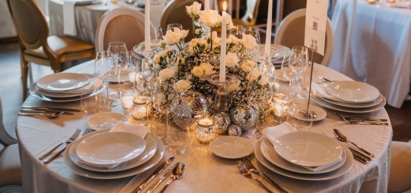 Alquiler de material mesa Silver chic - Options